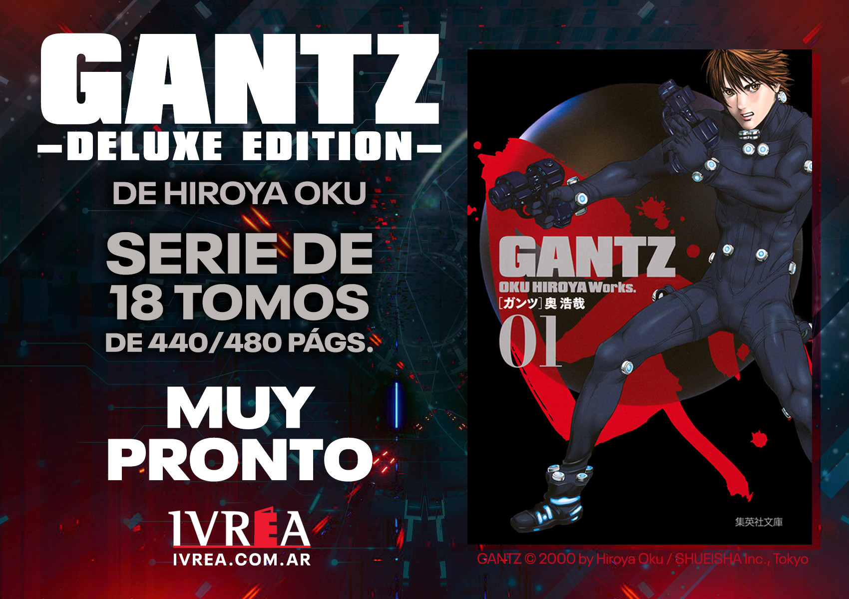 ¡IVREA publicará una nueva edición de GANTZ! | Ivreality