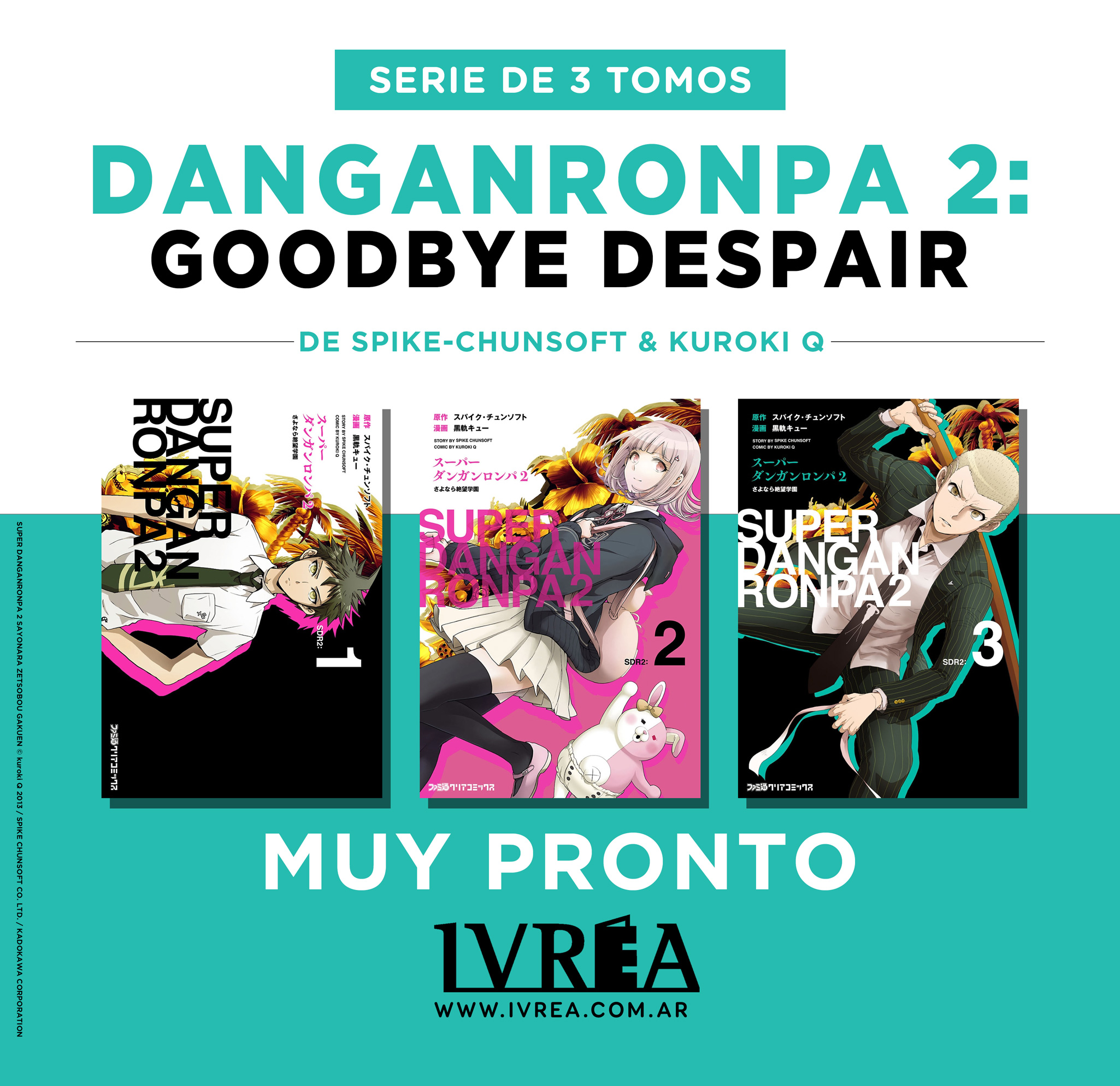 ¡IVREA publicará en Argentina DANGANRONPA 2: GOODBYE DESPAIR! | Ivreality